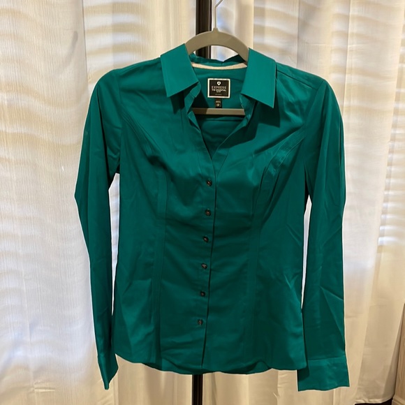 Express | Tops | Green Express Button Down | Poshmark